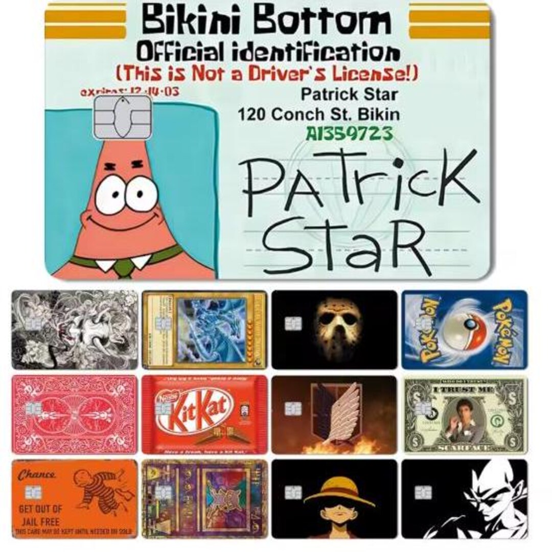 Patrick Star Spongebob Poker Anmie PVC Aufkleber Film Skin Cover Für ...