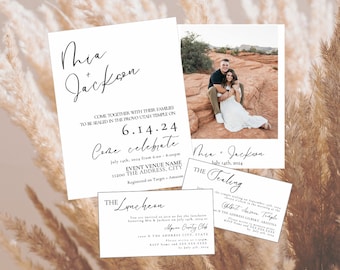 LDS Wedding Invitation Insert Cards - Etsy