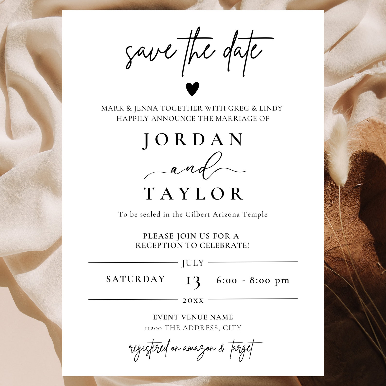 LDS Wedding Invitation Bundle - Etsy