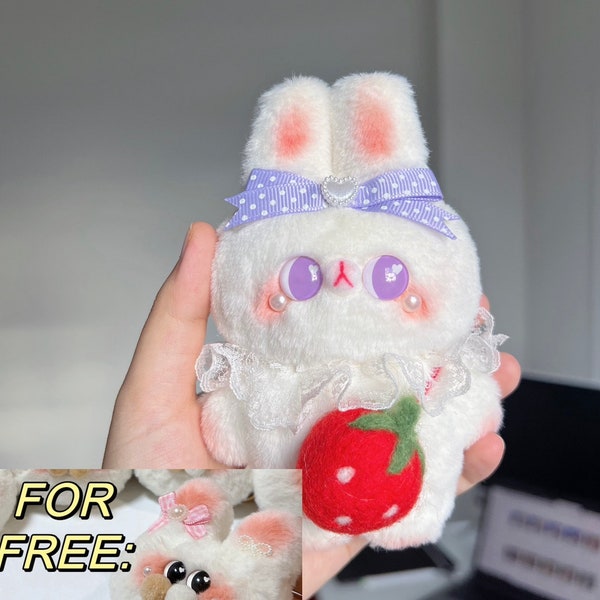 Strawberry Bunny Plush - Etsy