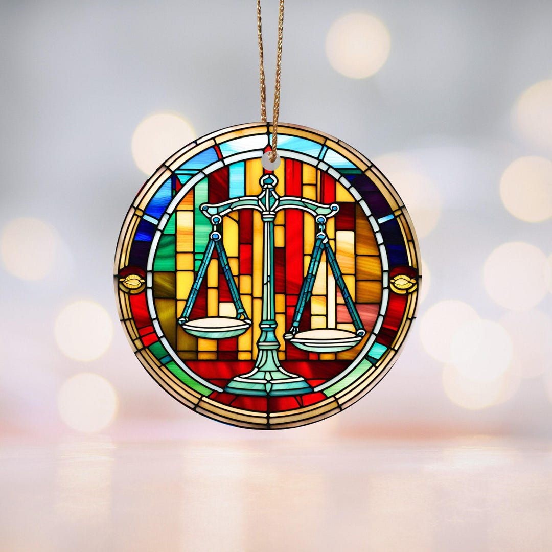 Scales of Justice Ceramic Ornament, Lawyer Gift, Gift for a Lawyer, Law ...