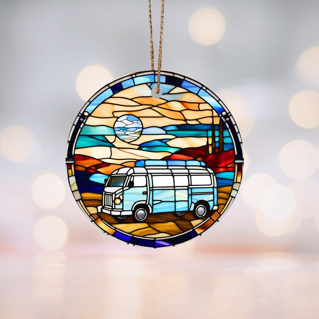 Van Life Ceramic Ornament, Van Life Gift, Van Life Ornament, Van Life ...