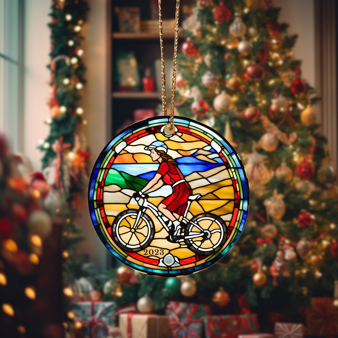Mountain Biker Ornament 2023, Mountain Biker Christmas Gift, Gift for a ...