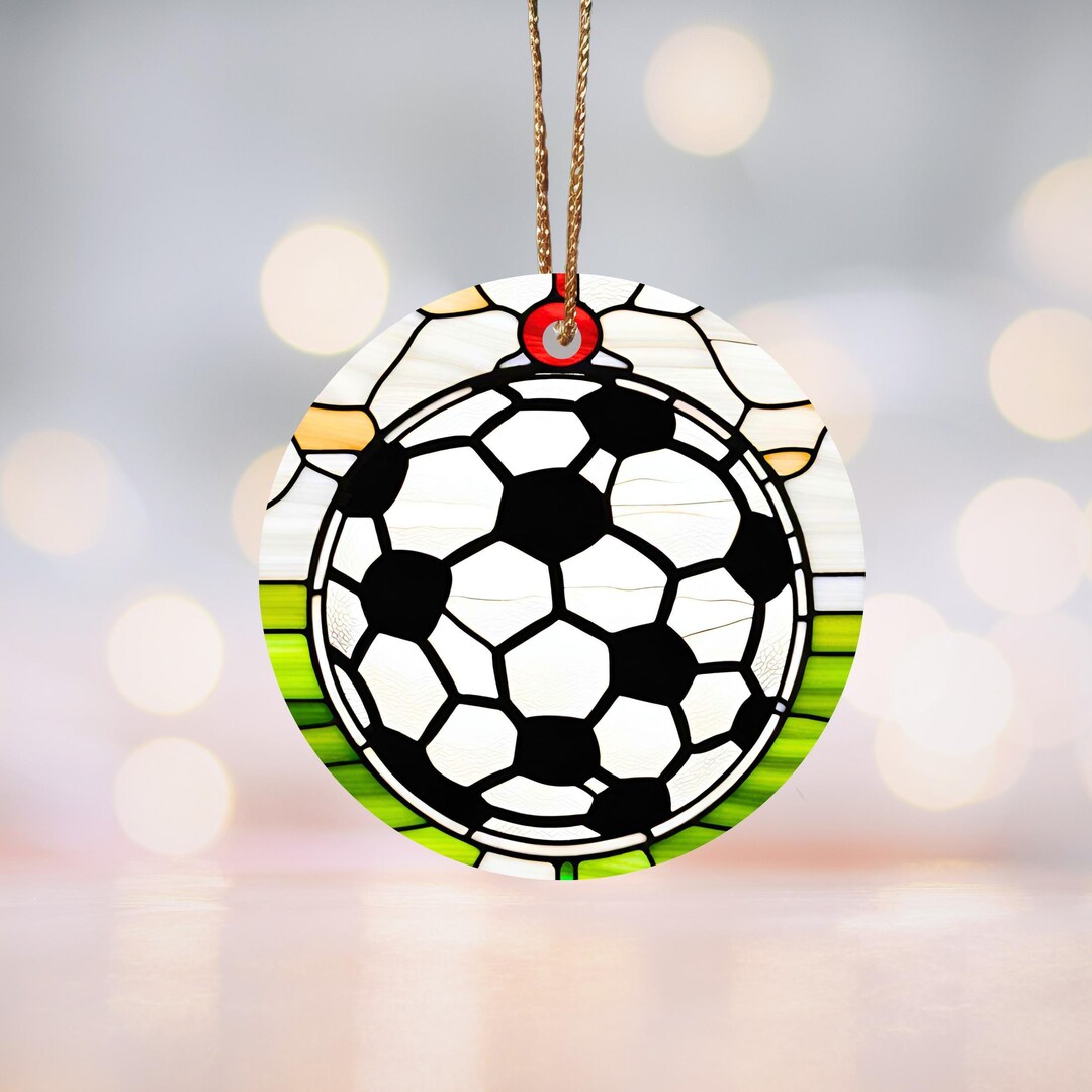 Soccer Ceramic Ornament, Soccer Christmas Gift, Gift for a Sports Fan ...