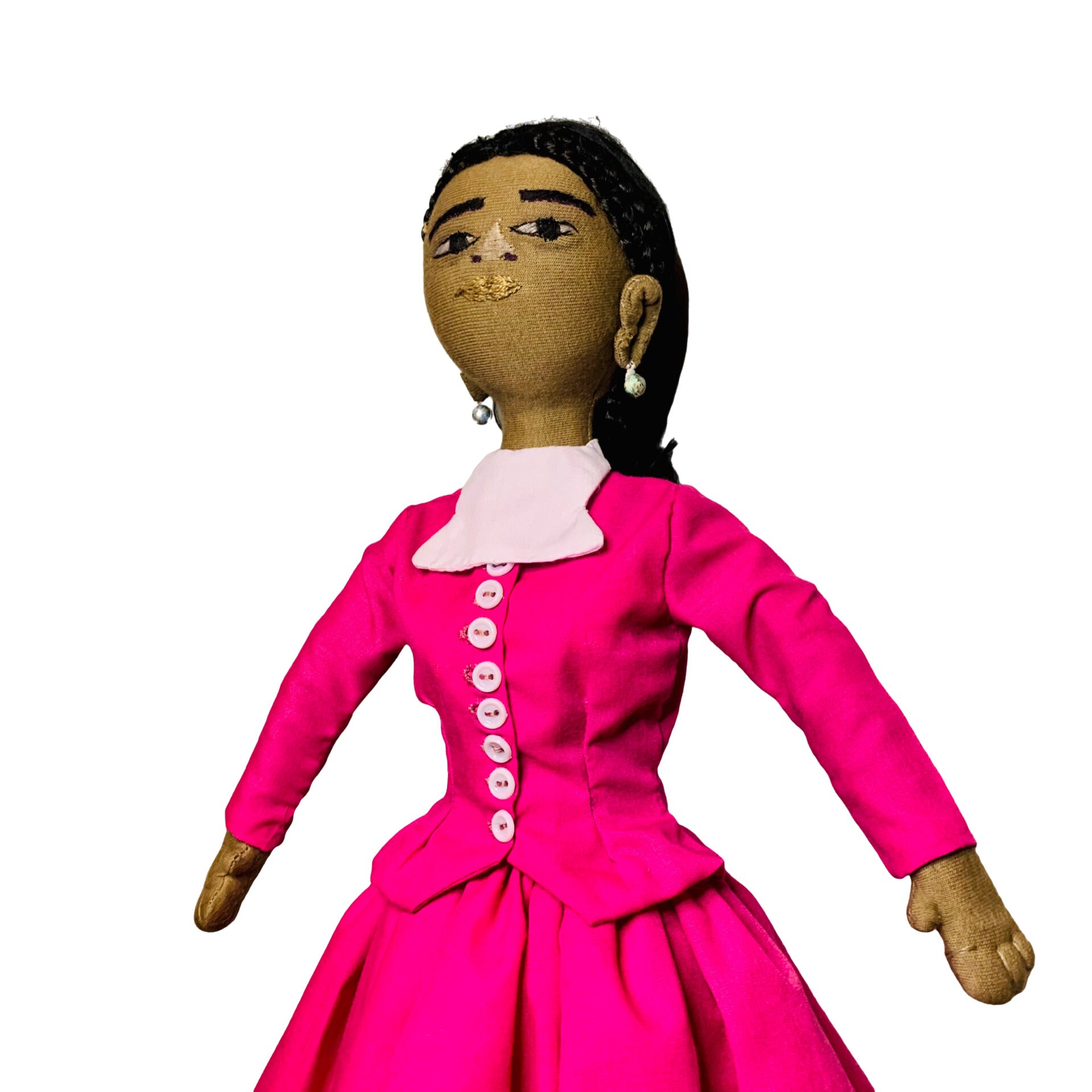 Harriet Tubman inspired Black History Doll in Pink Dress limited - Etsy