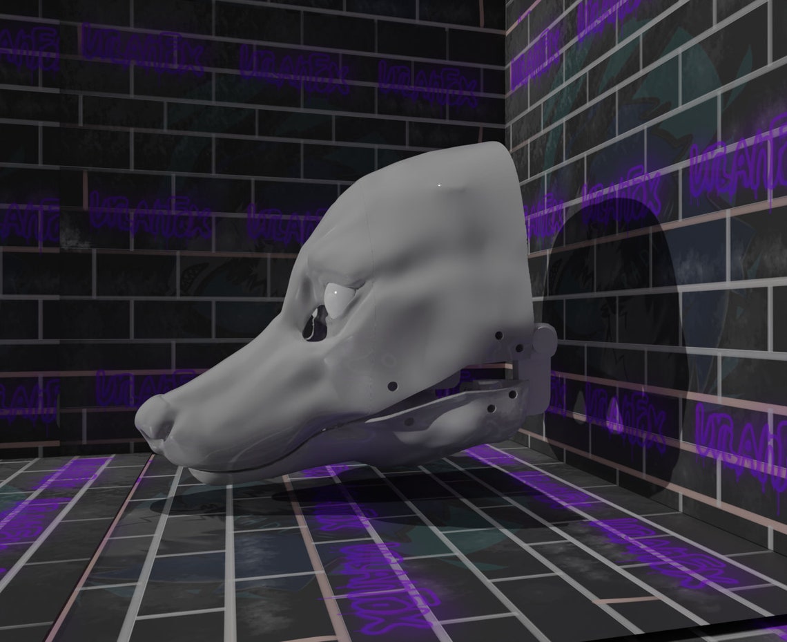 Maned Wolf Fursuit 3D Base, 3D Printable Furry Model, Premium Design ...