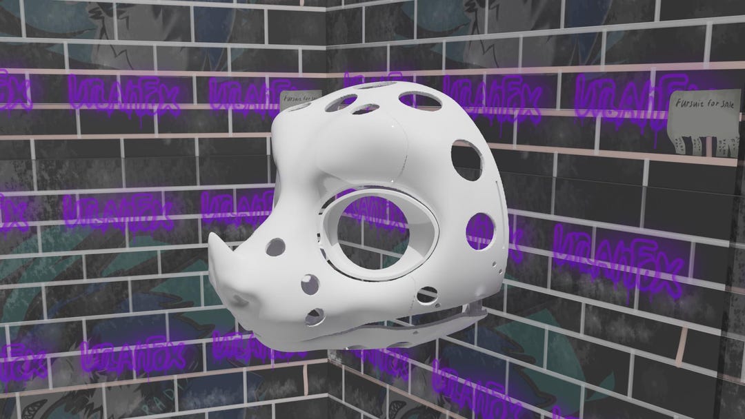 Bat Fursuit Base With Hinged Moving Jaw, 3d-printed From Durable PETG ...