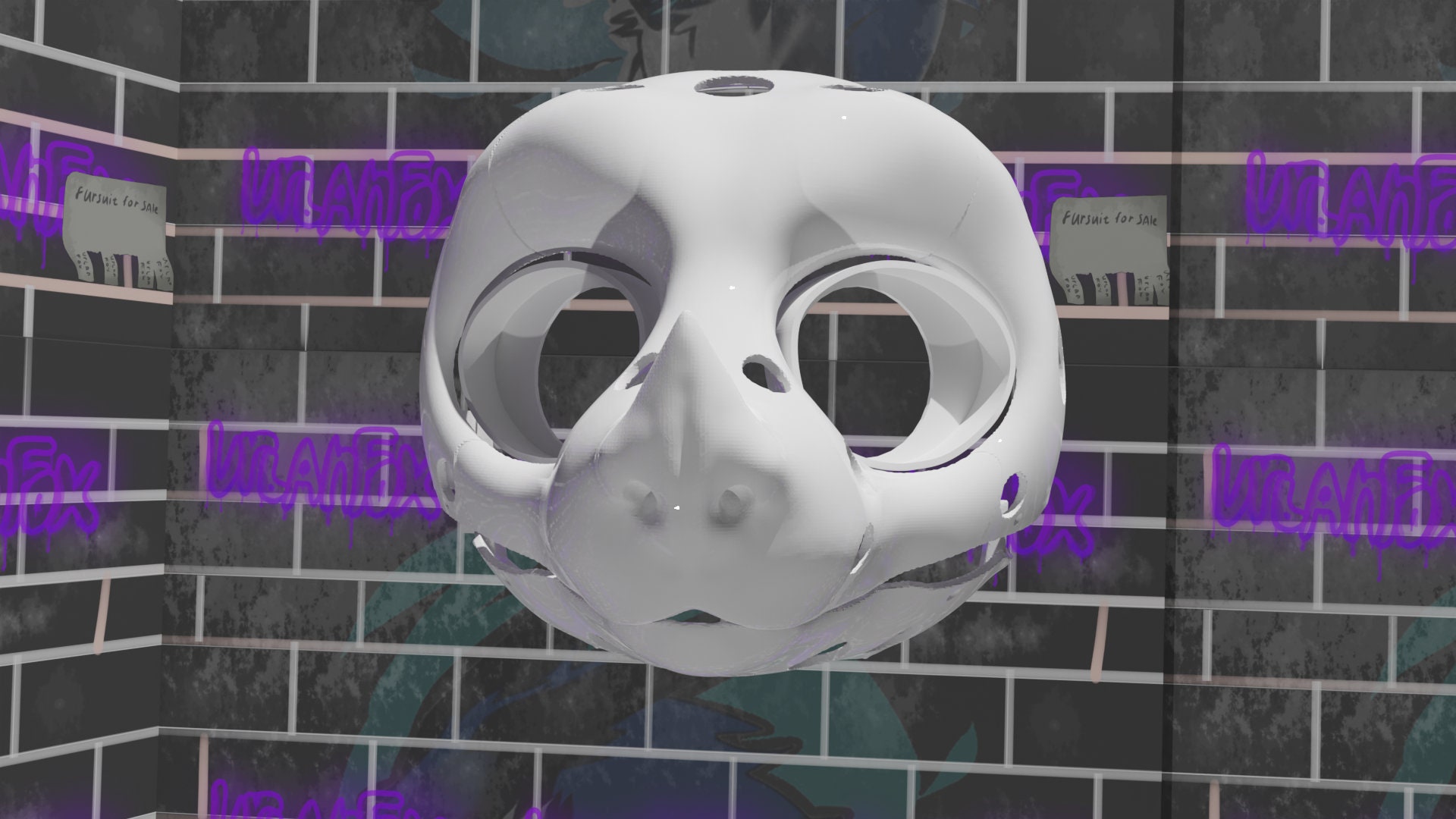 Bat Fursuit Base STL, With Hinged Moving Jaw, in Toony Kemono Style ...