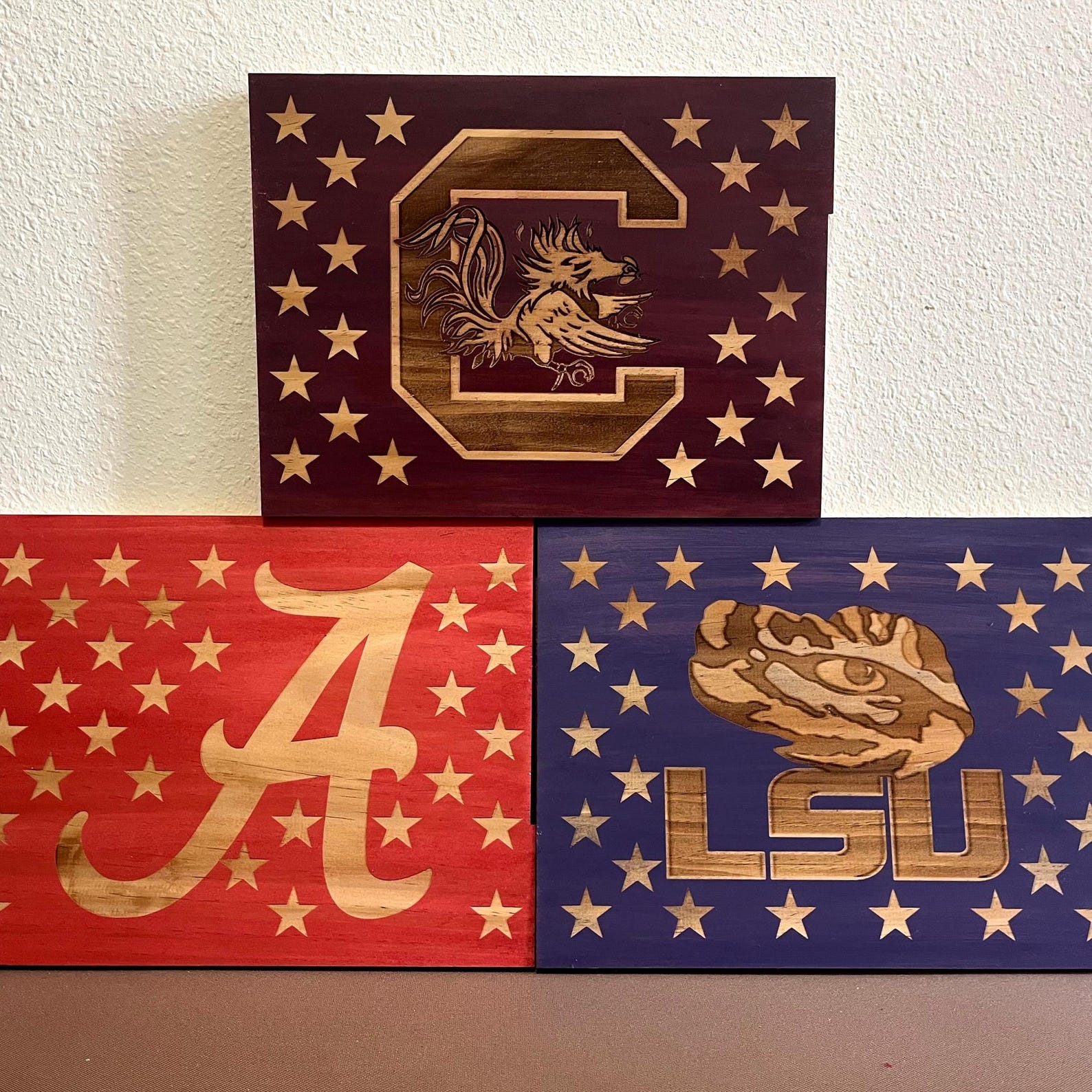 Custom Wood Flag With Engraved Logo - Large (30”x16”) - Etsy