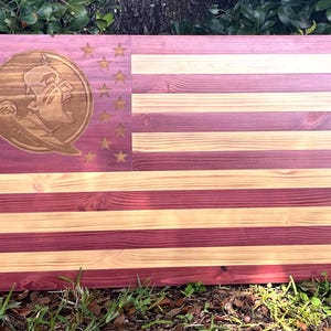 Florida State Seminoles Wood USA Flag - Etsy