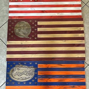 Custom Wood Flag With Engraved Logo - Large (30”x16”) - Etsy