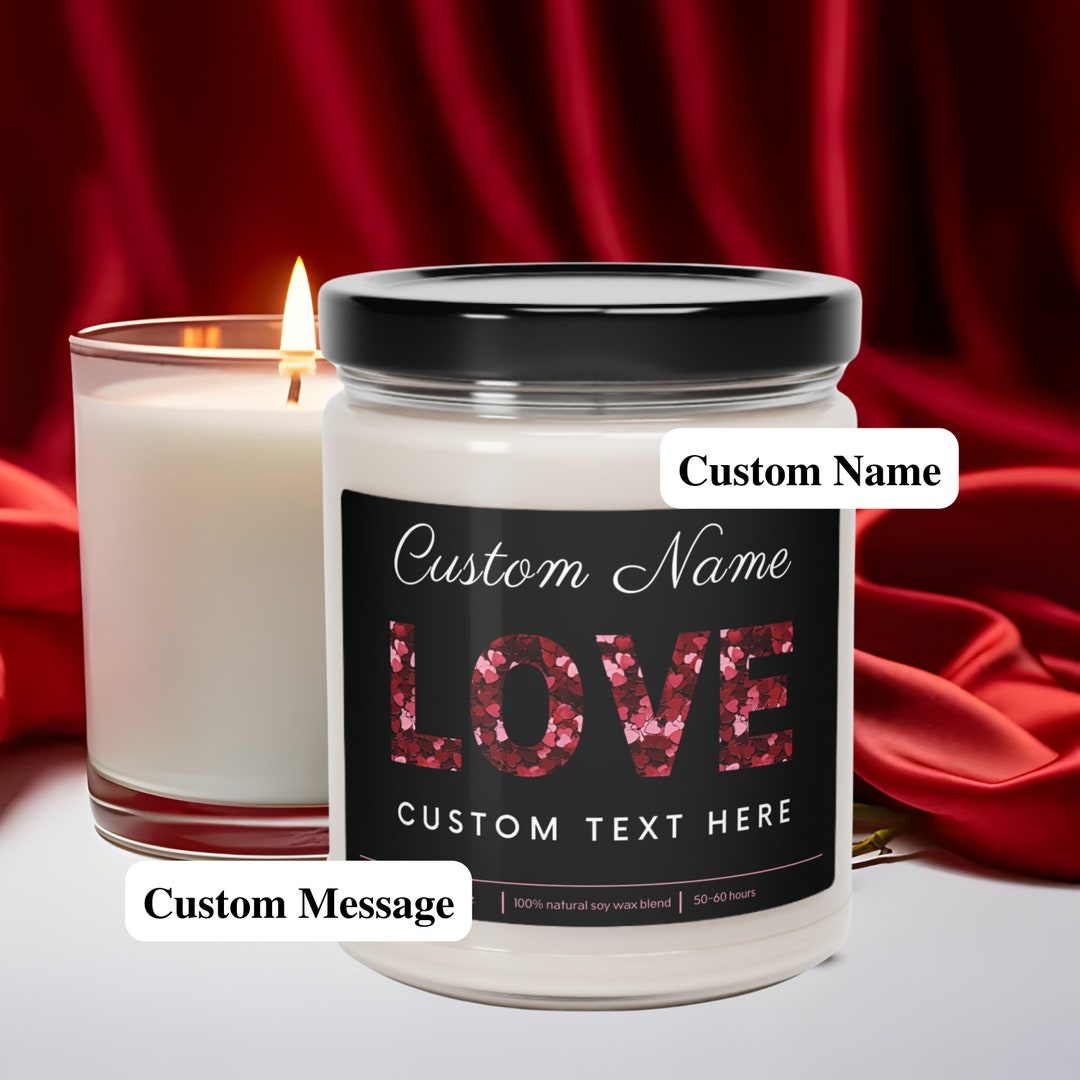 Personalized Name Candle Gift Custom Name Candle for Boyfriend Gift ...