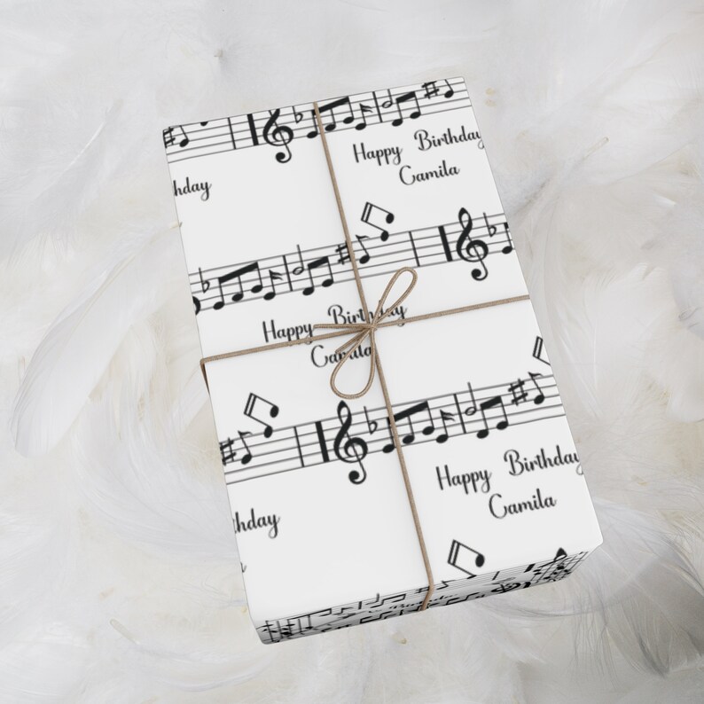 Personalized Birthday Wrapping Paper Custom Name Bday Wrap Custom ...