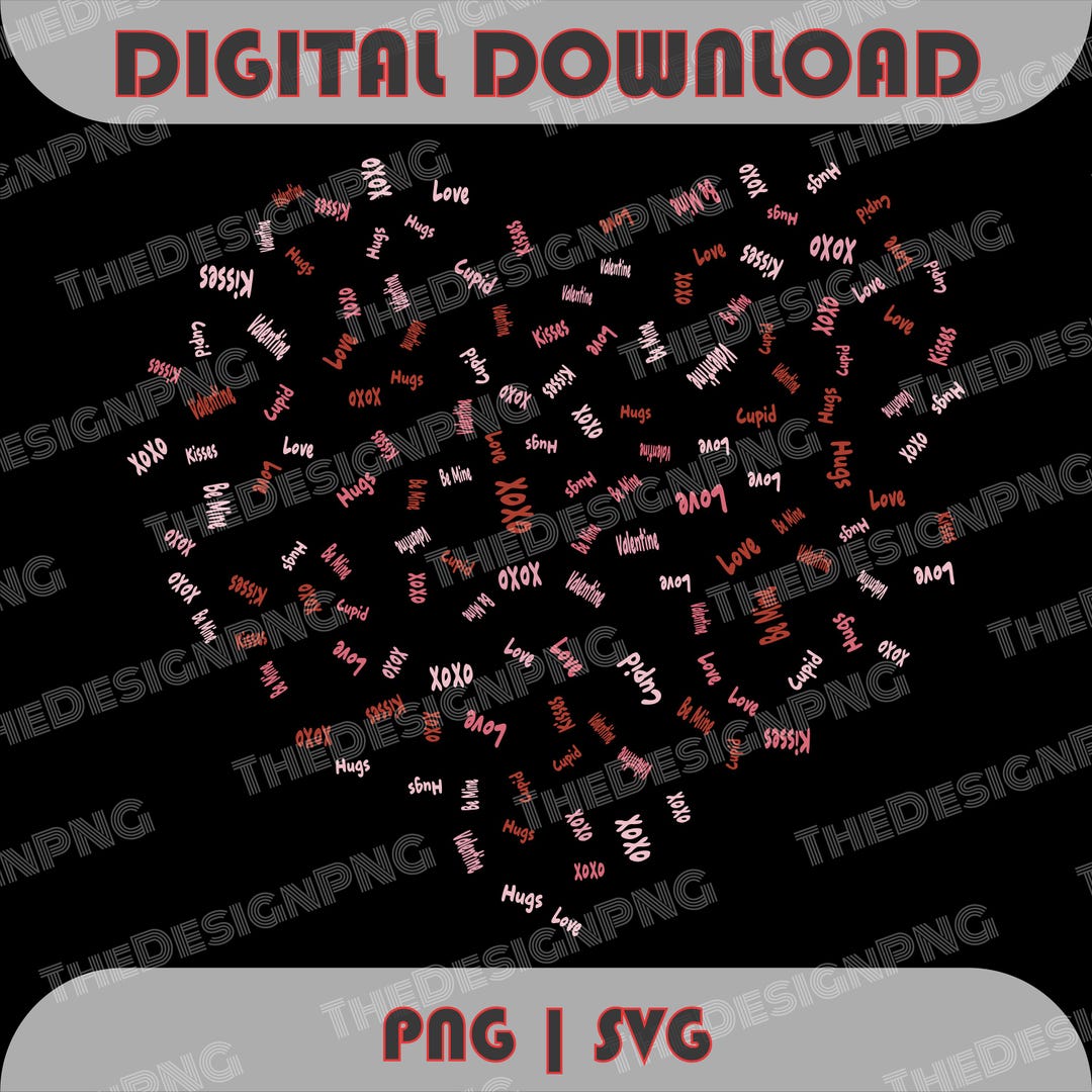 Valentines Day Conversation Heart PNG, Valentine's Day Png, Retro Heart ...