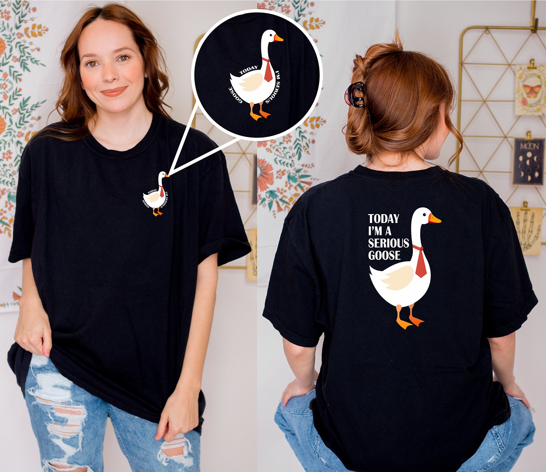 Today I'm A Serious Goose SVG, Silly Goose PNG, Funny Goose SVG, Goose ...