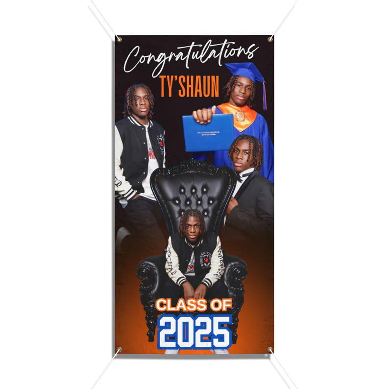 Customizable Graduation Banner Vinyl Banner - Etsy