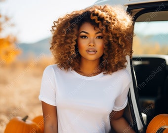 Black Woman Model, Black Woman Mockup, African American Mockup, Black ...