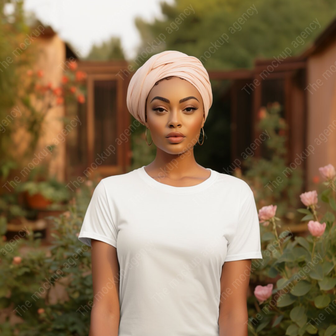 Black Woman Model, Black Woman Mockup, African American Mockup, Black ...