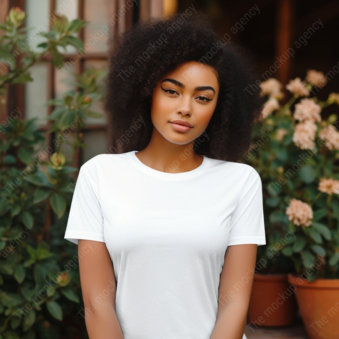 Black Woman Model, Black Woman Mockup, African American Mockup, Black ...