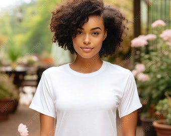 Black Woman Model, Black Woman Mockup, African American Mockup, Black ...