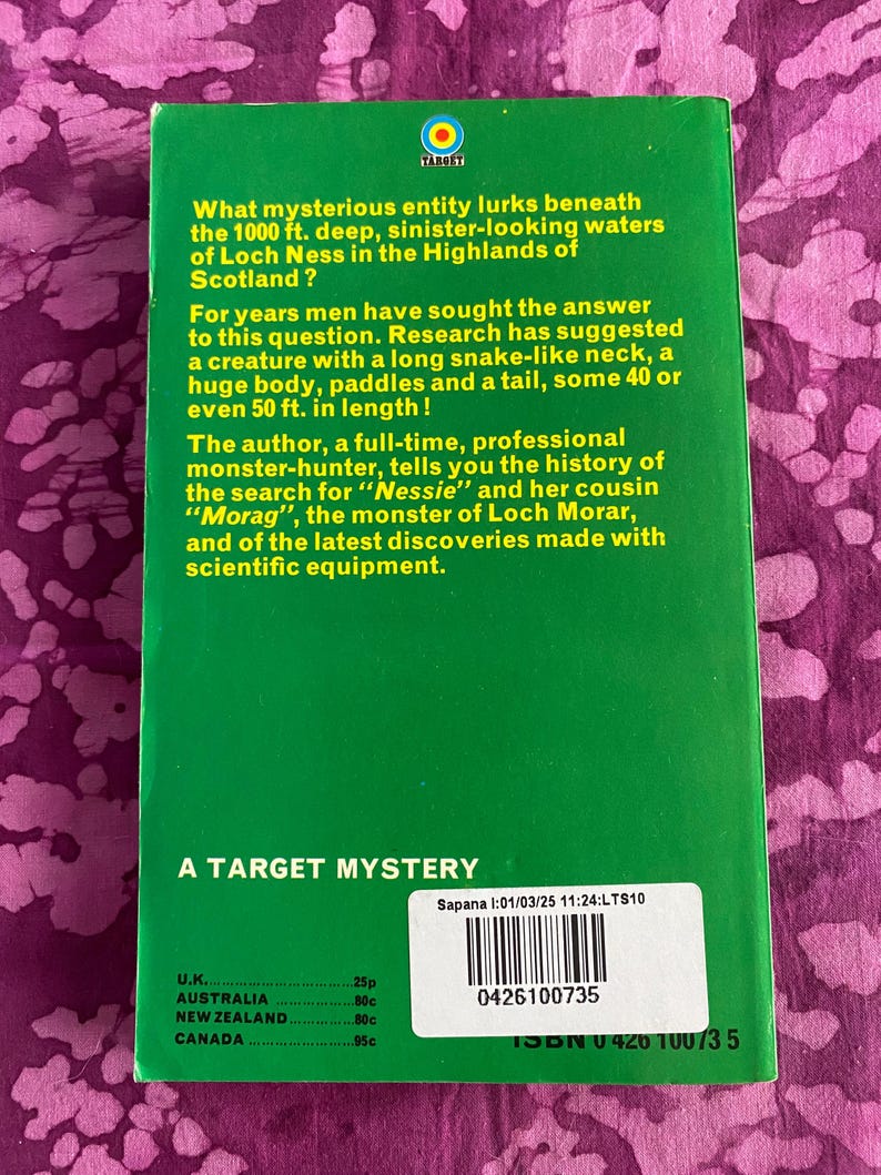 The Story of the Loch Ness Monster by Tim Dinsdale - Etsy Australia