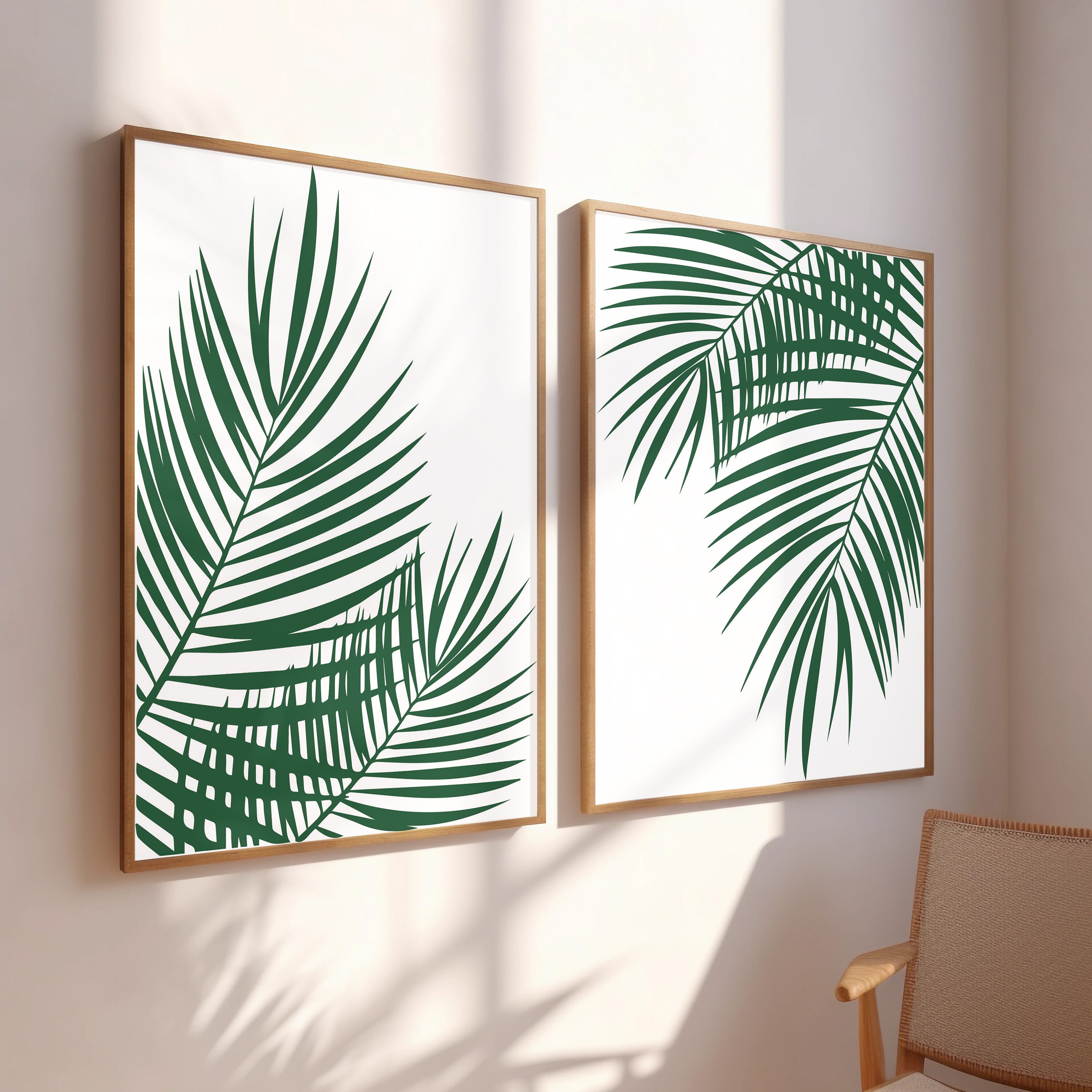 Set of Two Posters, Nature Illustration, Digital Printing, Wall Art ...