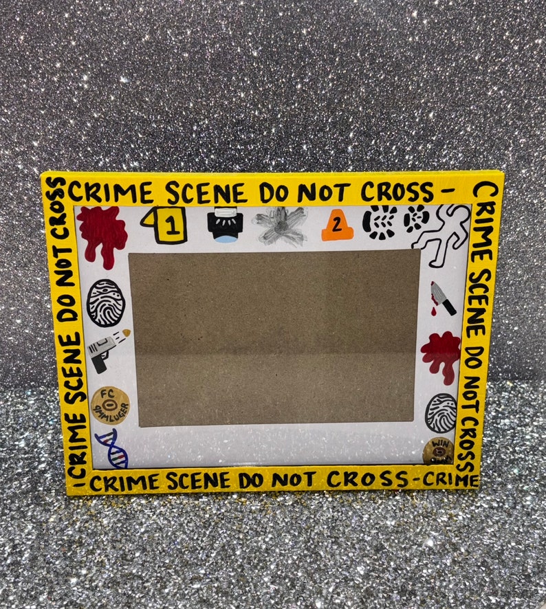 Crime Scene Picture Frame- Crime Scene- Crime Scene Tape- Crime Scene ...