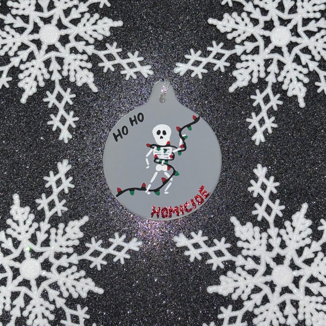 Ho Ho Homicide Crime Scene Ornament- Crime Scene- Crime Scene Ornament ...