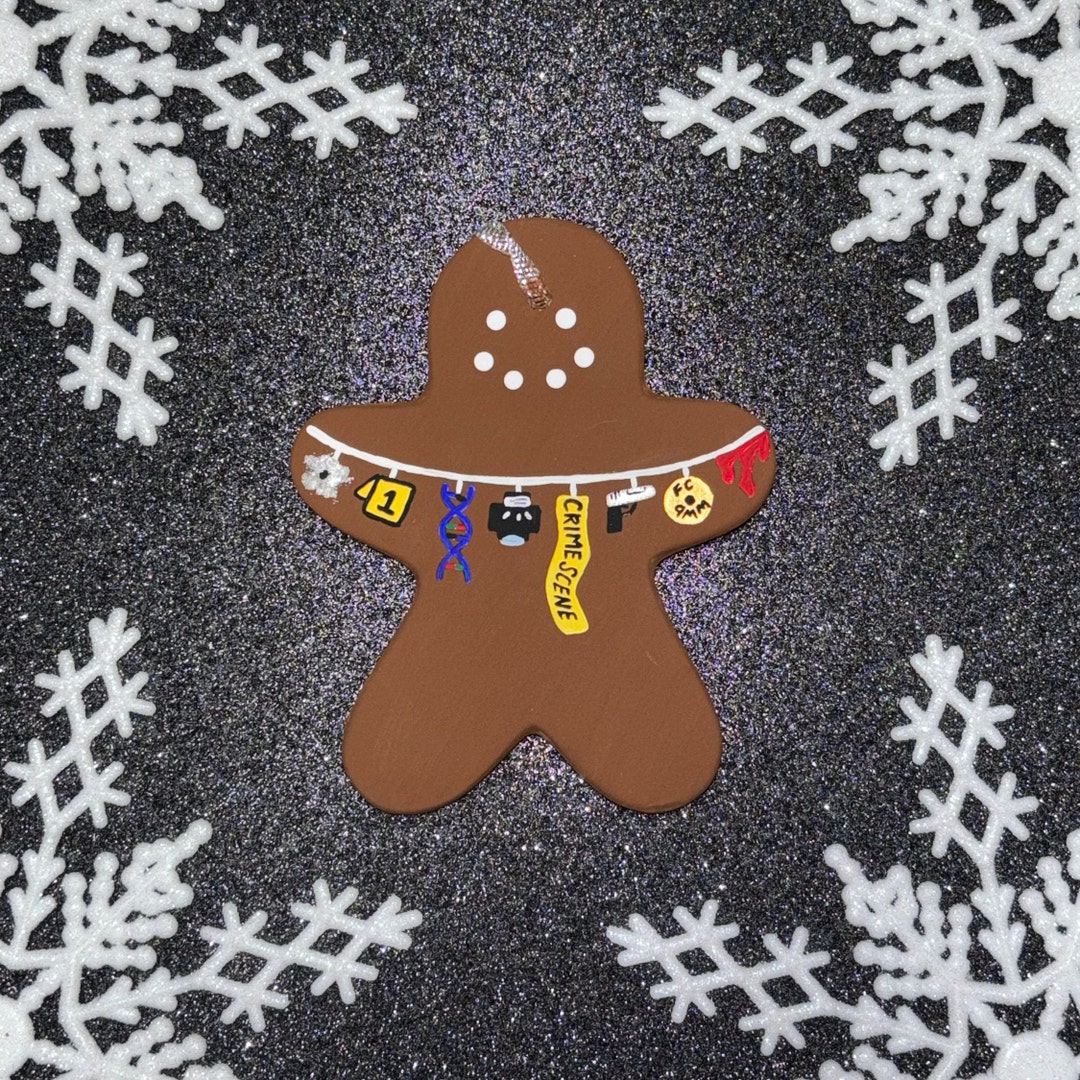 Crime Scene Garland Gingerbread- Crime Scene- Crime Scene Ornament ...