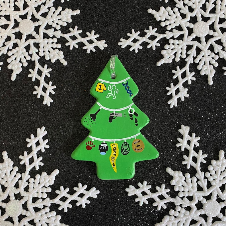 Crime Scene Evidence Christmas Tree- Crime Scene- Crime Scene Ornament ...