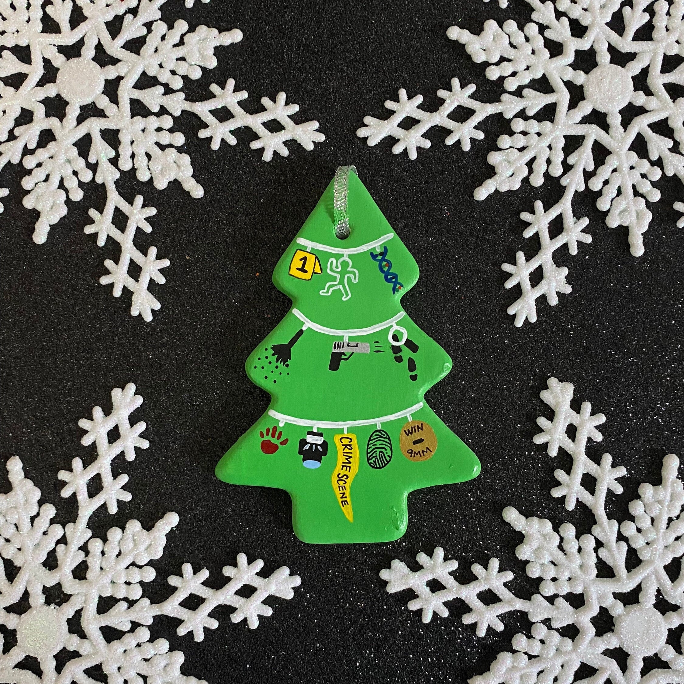 Crime Scene Evidence Christmas Tree- Crime Scene- Crime Scene Ornament ...