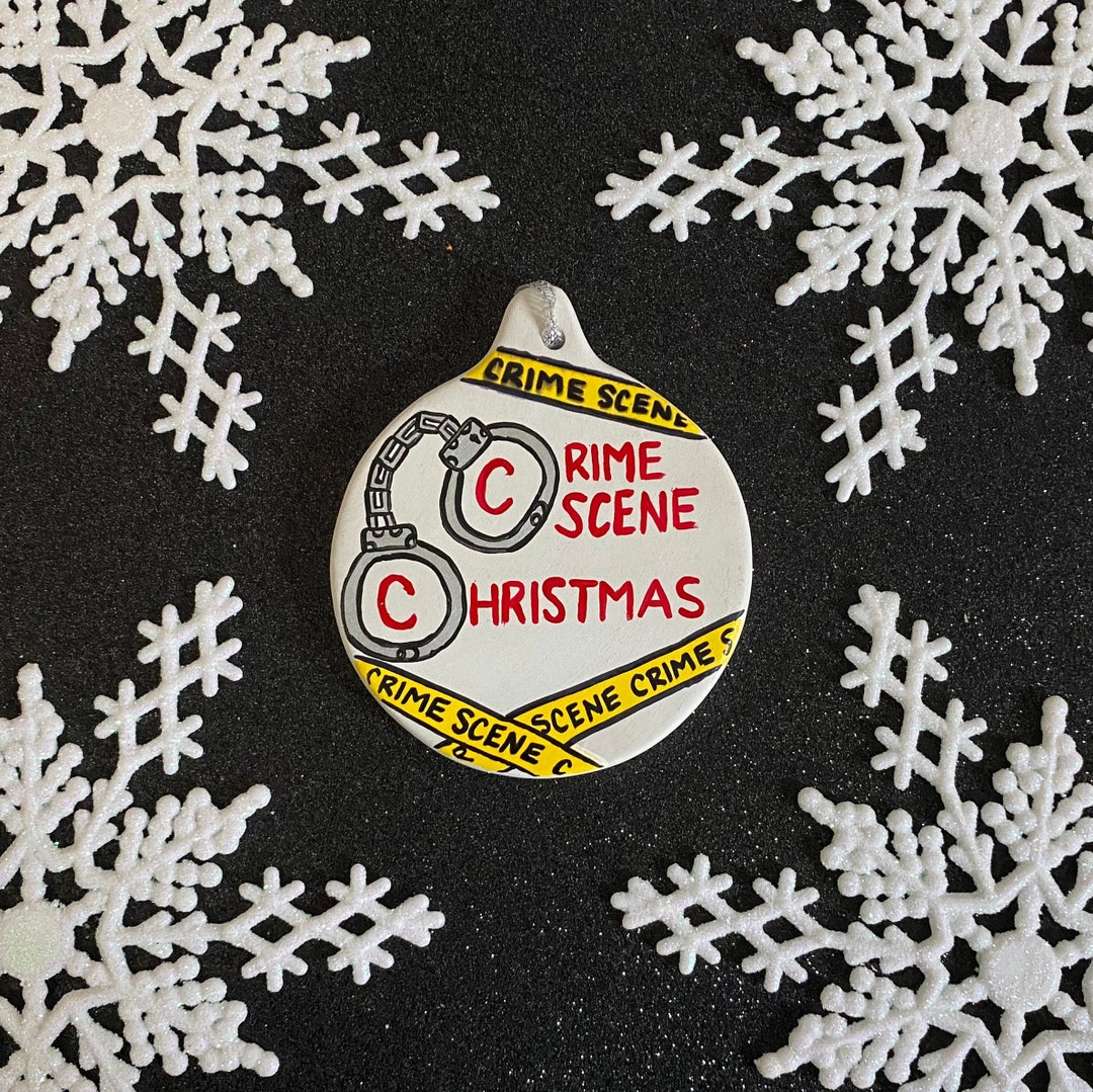 Handcuff Crime Scene Christmas Ornament- Crime Scene- Crime Scene ...