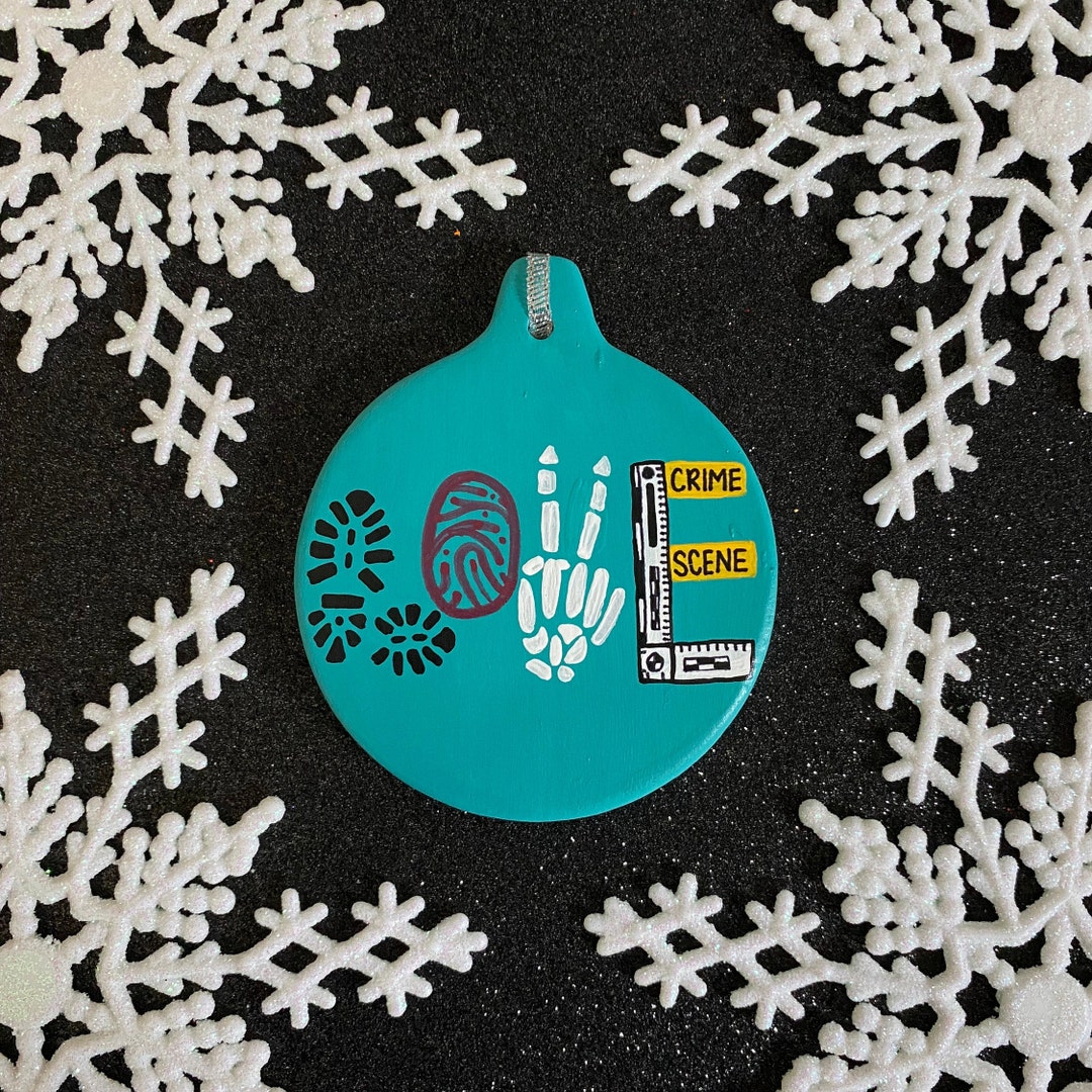 LOVE Ornament- Crime Scene- Crime Scene Ornament- Forensics Ornament ...