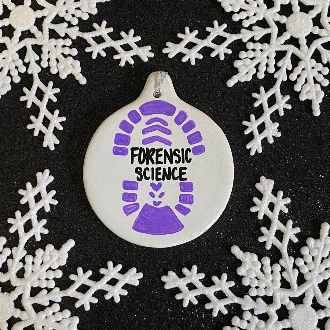Forensic Science Shoe Print Ornament- Crime Scene- Forensic Science ...