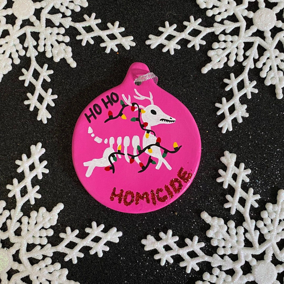 Bones Ho Ho Homicide Ornament - Etsy