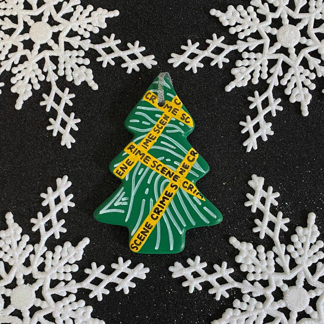 Fingerprint/crime Scene Tape Tree- Crime Scene- Fingerprint- Crime ...