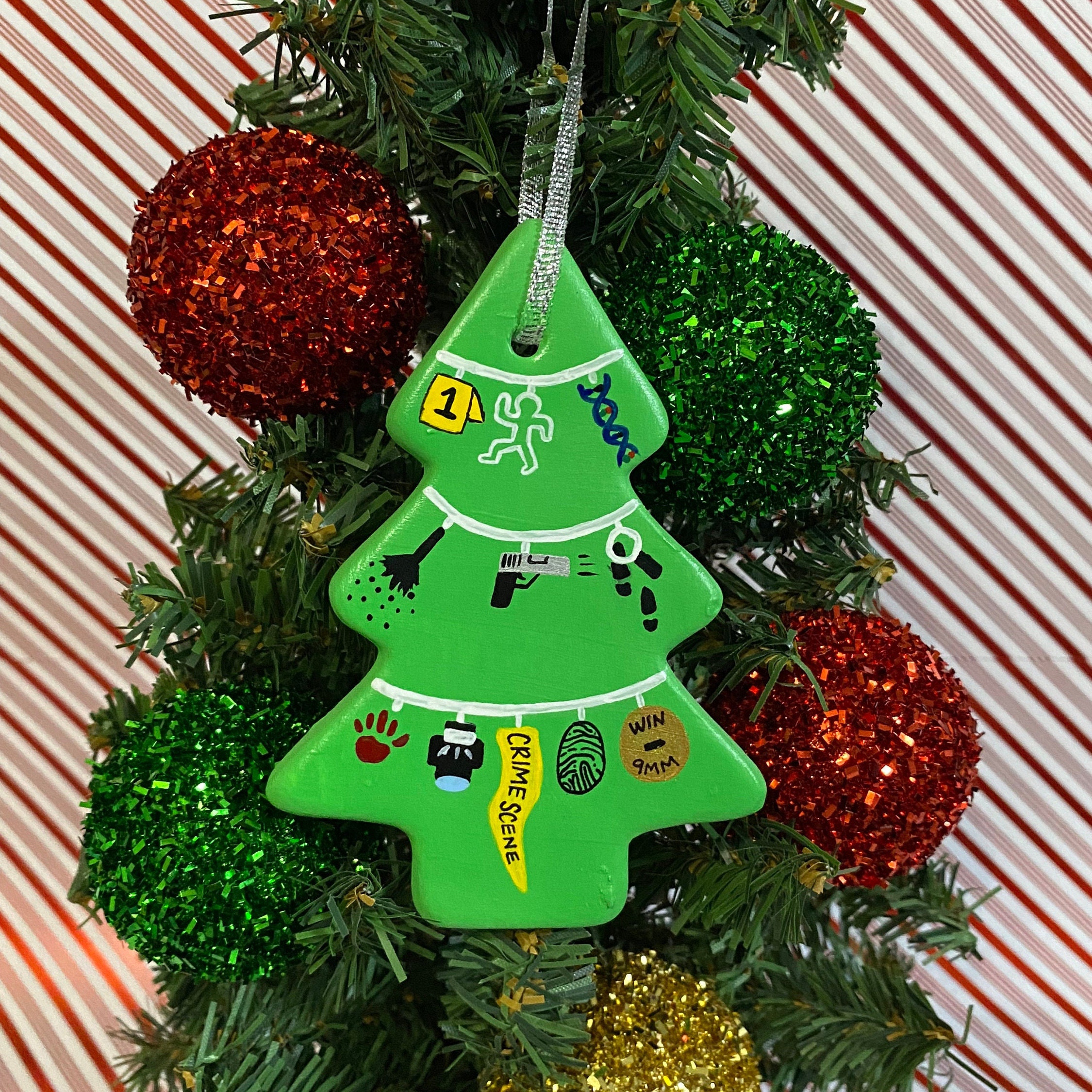 Crime Scene Evidence Christmas Tree- Crime Scene- Crime Scene Ornament ...