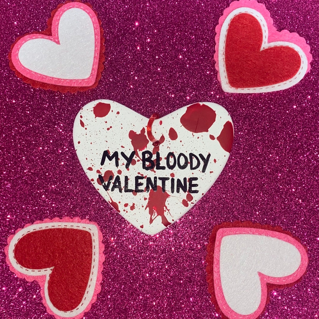 My Bloody Valentine Ornament- Blood Spatter- Crime Scene- Crime Scene ...