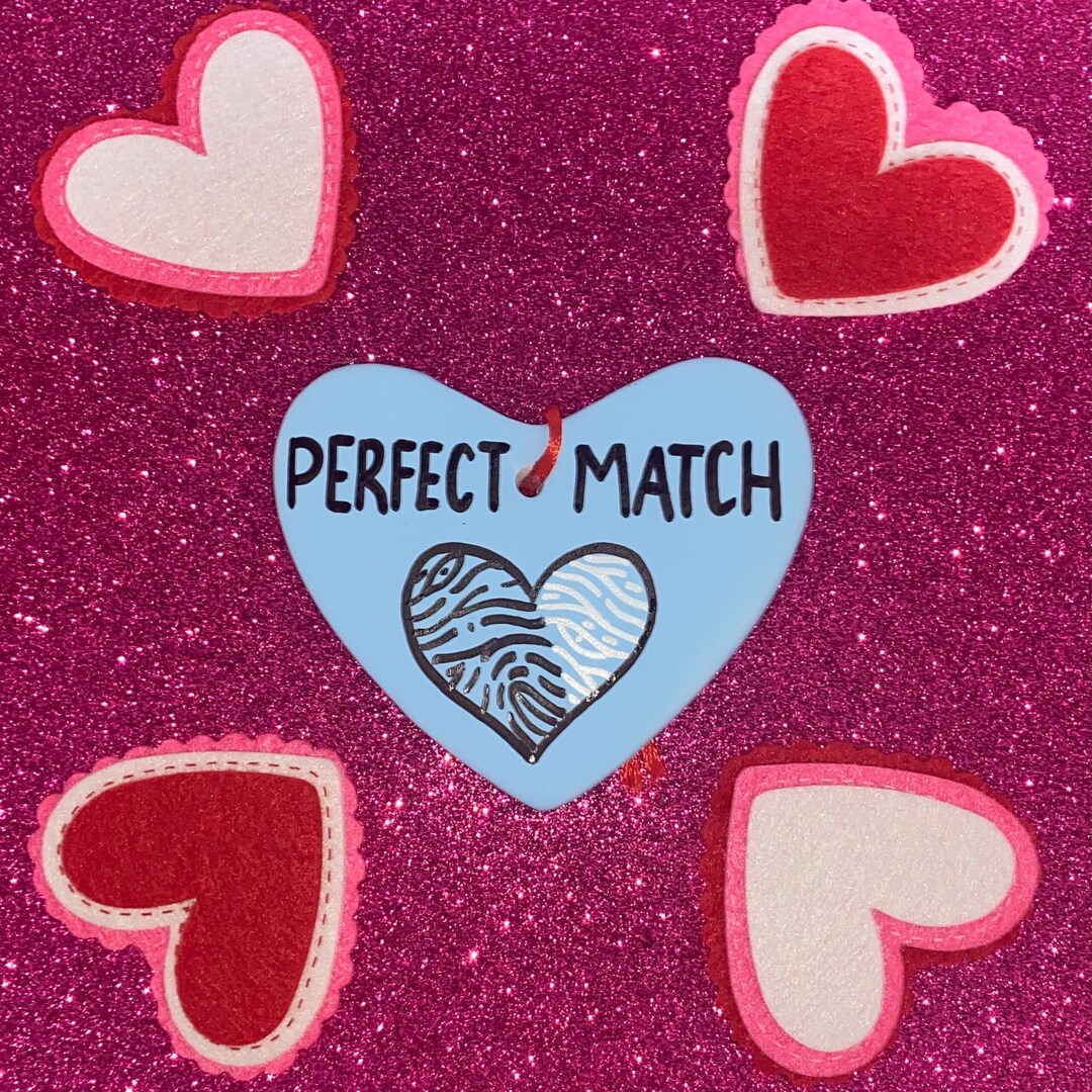 Perfect Match Valentine Ornament- Crime Scene- Crime Scene Valentine ...