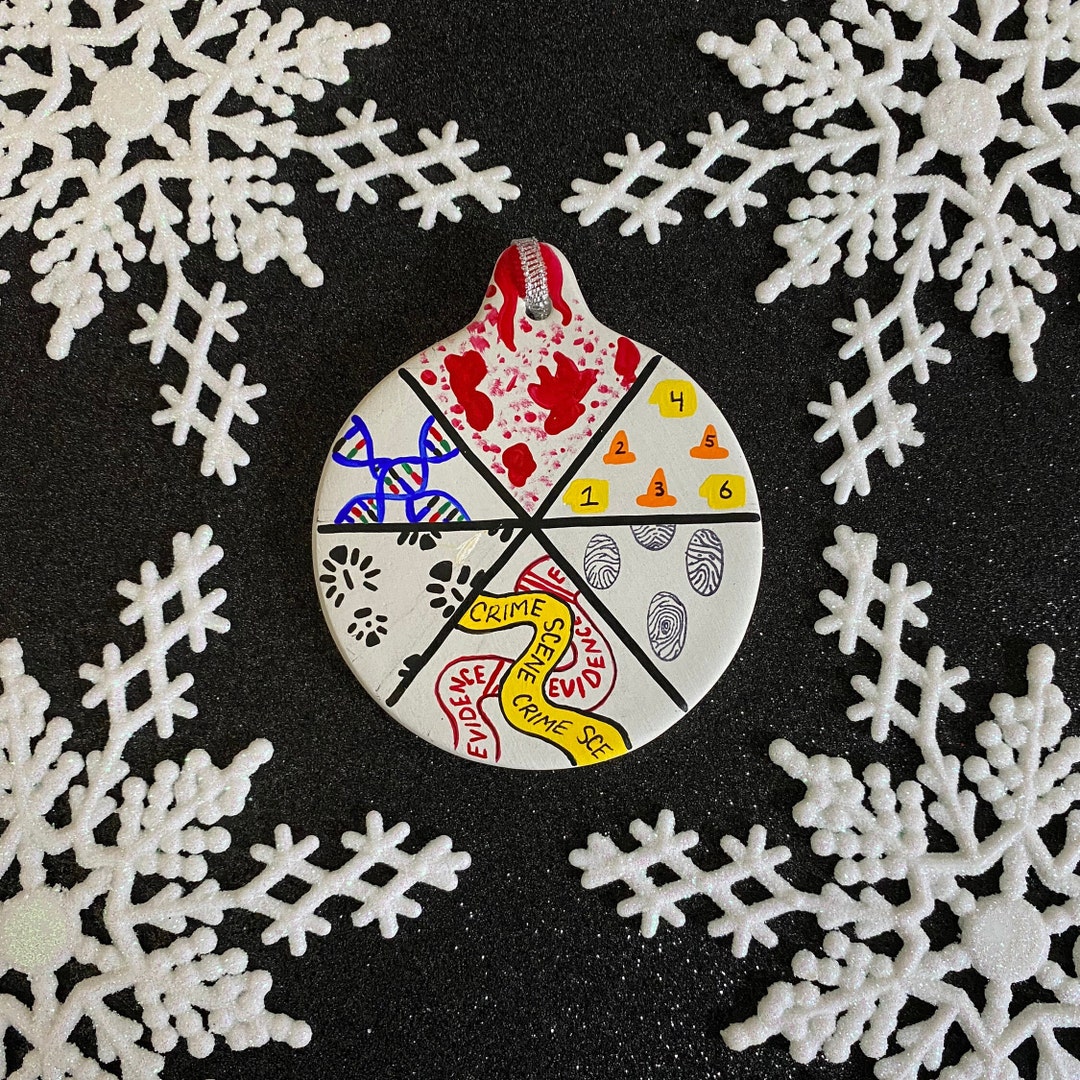 Elements of Crime Scene Ornament- Crime Scene- Crime Scene Ornament ...