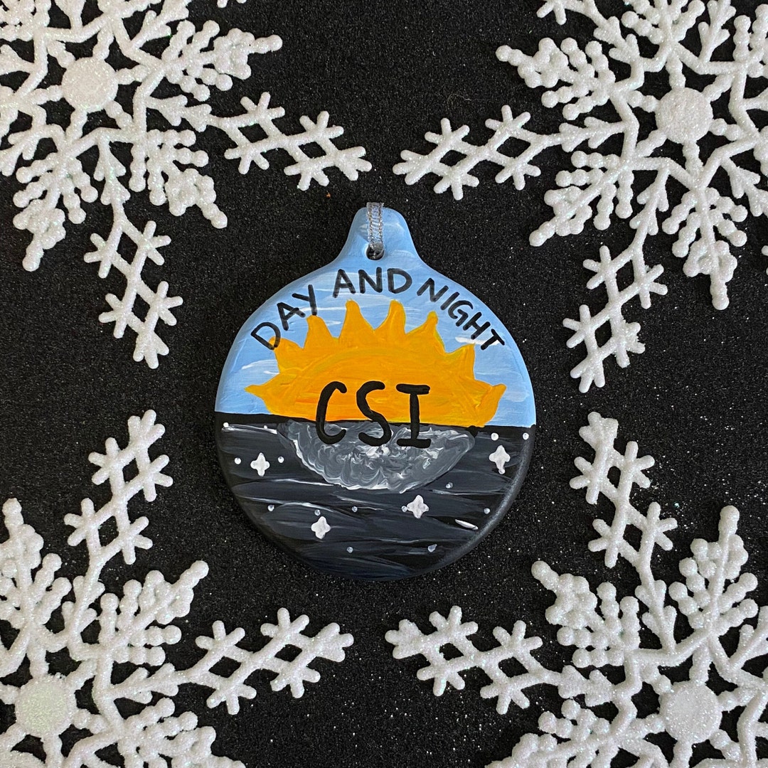 Day and Night Ornament- Crime Scene- Crime Scene Ornament- Crime Scene ...