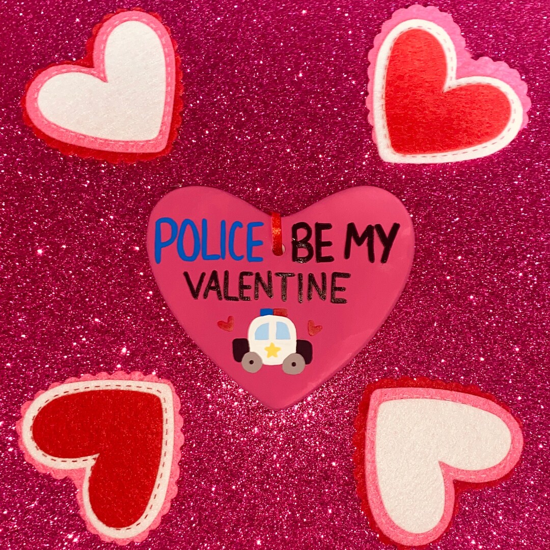 Police Be My Valentine Ornament - Etsy