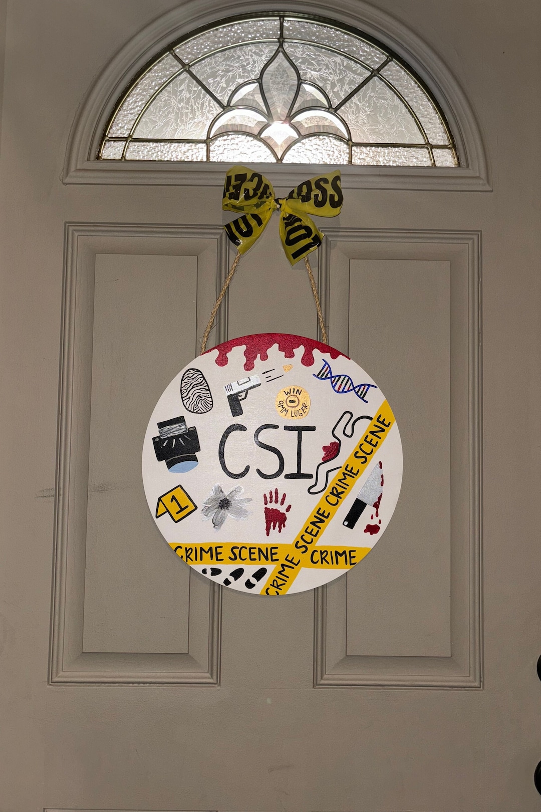 Crime Scene CSI Door Hanger- Crime Scene- Crime Scene Door Hanger- CSI ...