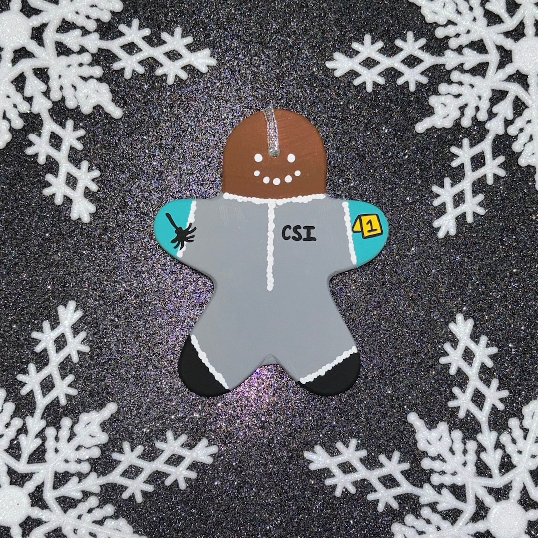 Tyvek Gingerbread Ornament- Crime Scene- Crime Scene Ornament- Crime ...