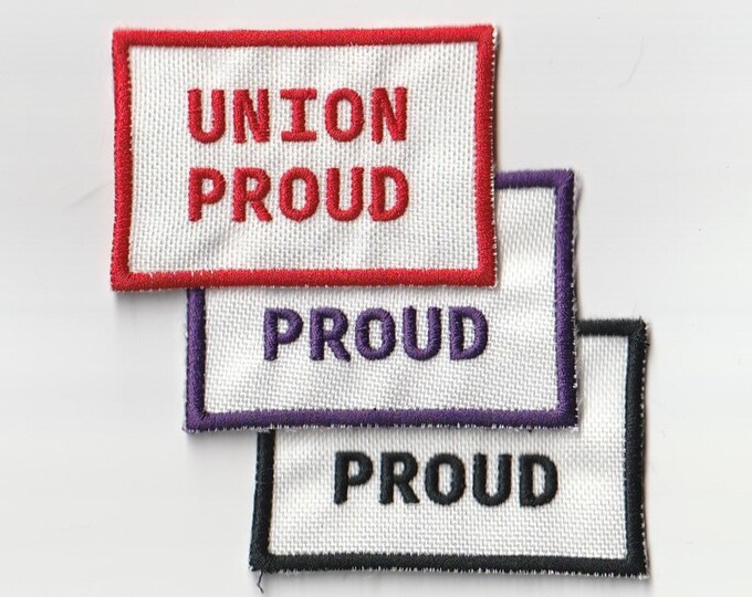 Union Proud Embroidered Patch - Etsy