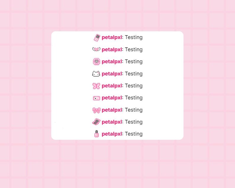 Pink Y2K Twitch Badges Cute Pixel Art Twitch Bit Badges Kawaii 2000s ...