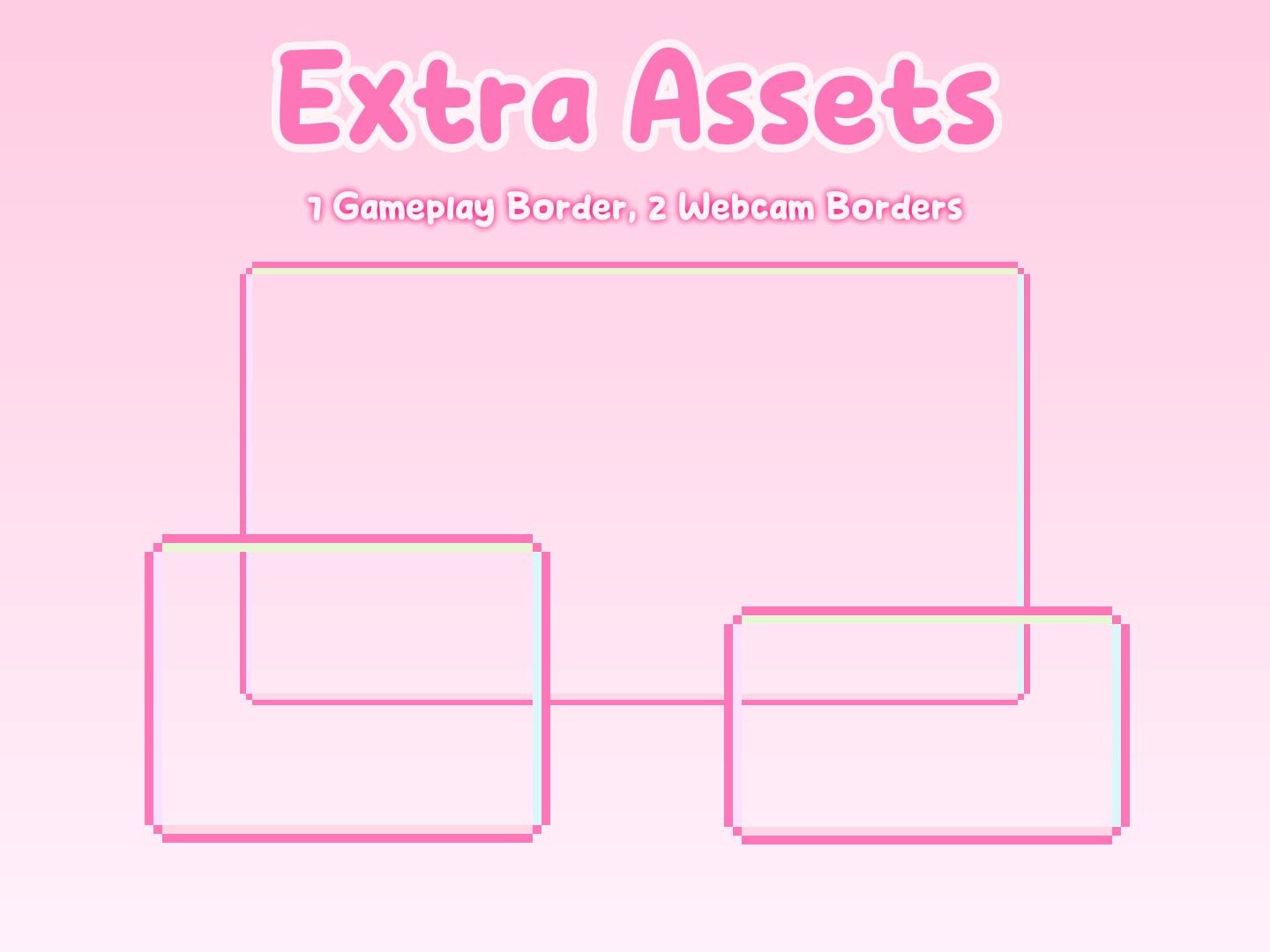 Magical Girl Stream Overlay Pack for Twitch - Cute Pixel Art Stream ...