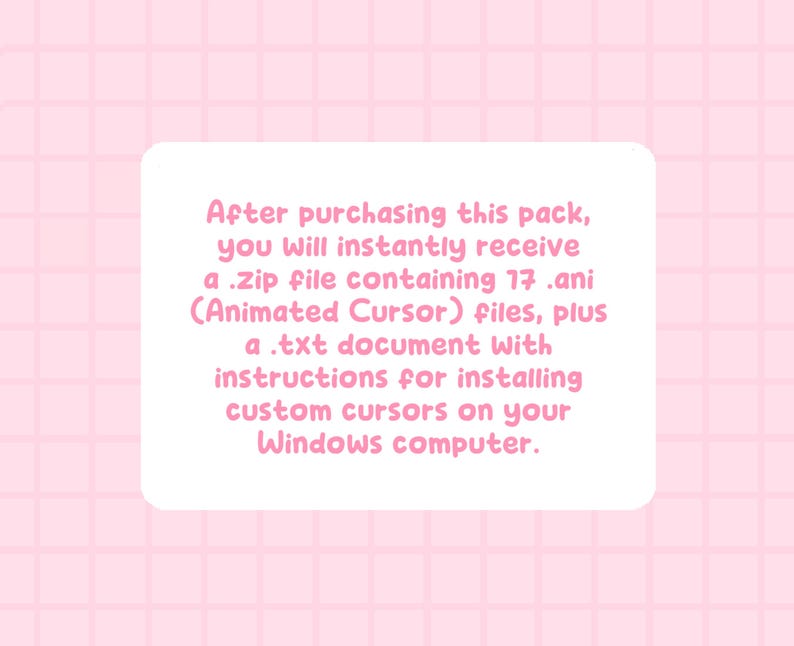 Animated Bunny Cursors for PC - Windows Only - Pastel Pink Cursor Pack ...