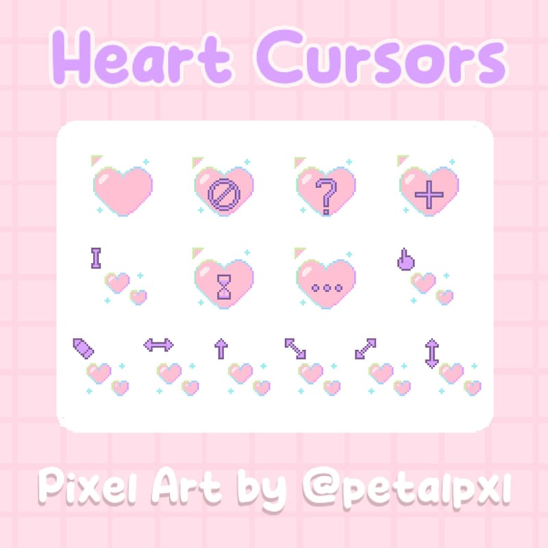 Pink Window Hearts - Etsy
