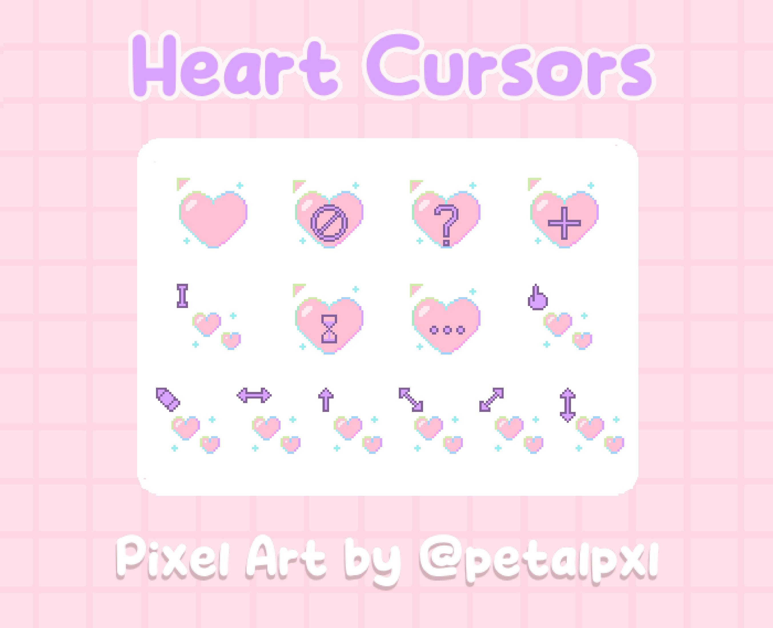 14 Cute Animated Mouse Cursors Windows Only Pink Heart Cursor Pack Cute Custom Mouse